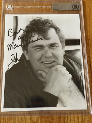 Rare John Candy SIGNED AUTOGRAPHED 8 by 10 Photo Beckett Slabbed Auto ...