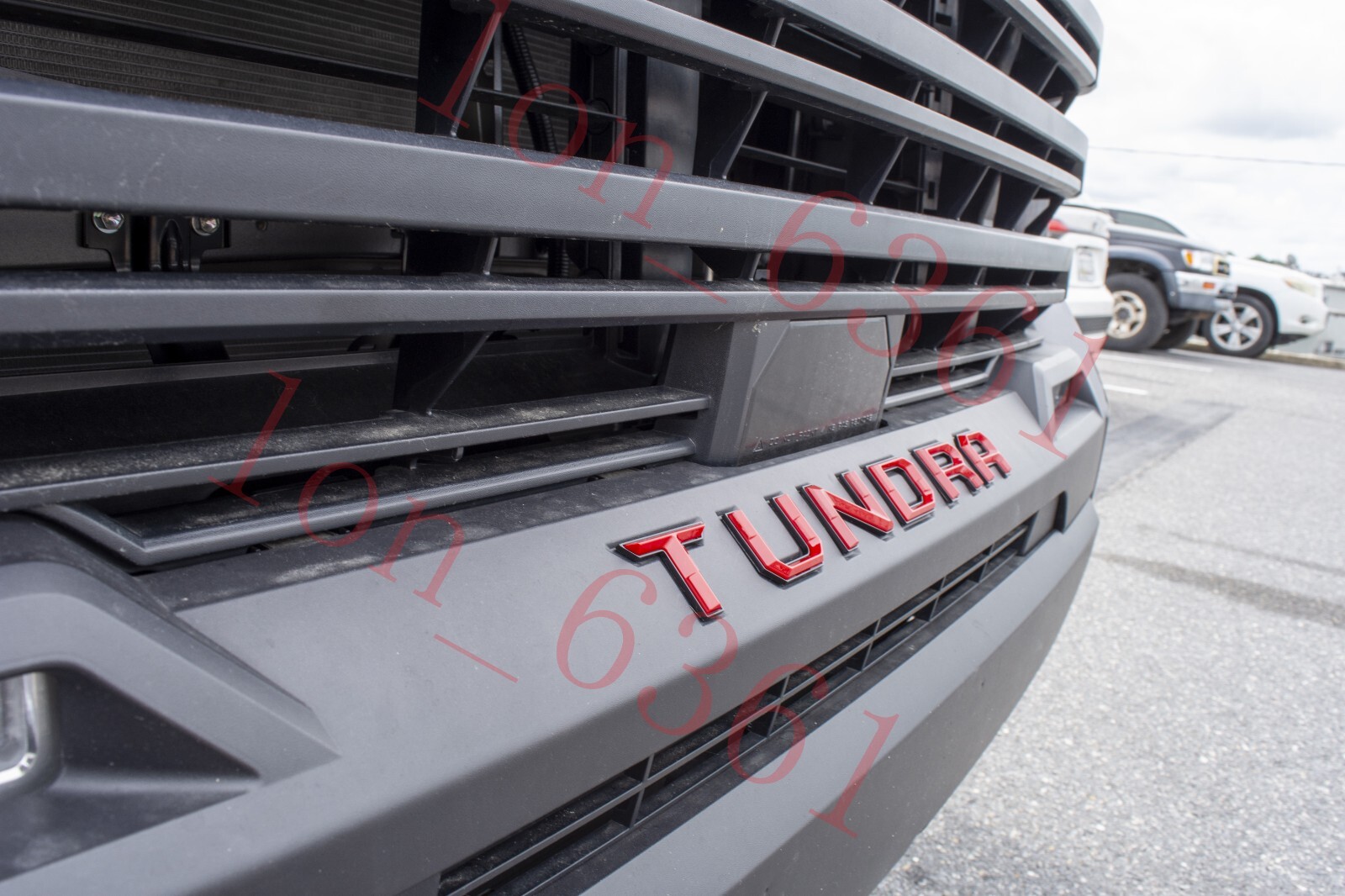 Red Black ABS Emblem Fit TOYOTA 2022 2023 TUNDRA Front Grill Letters | eBay