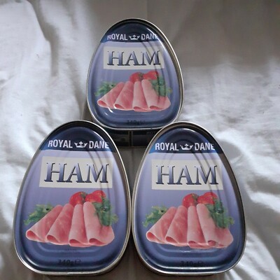 3 Royal Dane Ham 3 cans x 340g= 1.020Kg. Tinned meat. Free P&P. | eBay UK