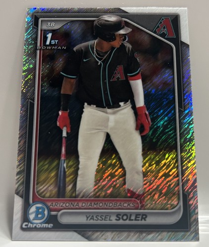 2024 Bowman Chrome Prospects Yassel Soler Shimmer REFRACTOR #BCP-174 ...