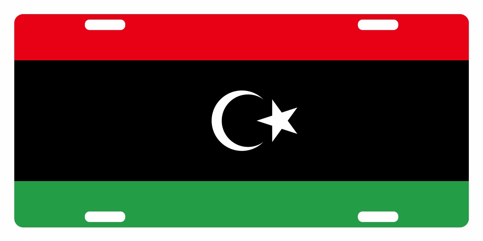 LIBYA Flag Custom License Plate NATIONAL Emblem ORIGINAL Version | eBay
