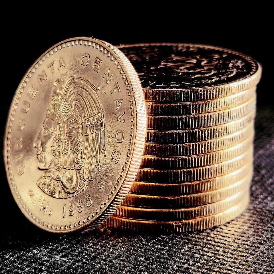 *Beautiful* Authentic Mexico 50 Centavos .950 (95%) Copper Coin ...