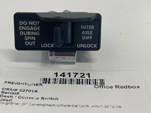 Freightliner GT Development Differential Lock Switch 3270-1A From 2014 ...