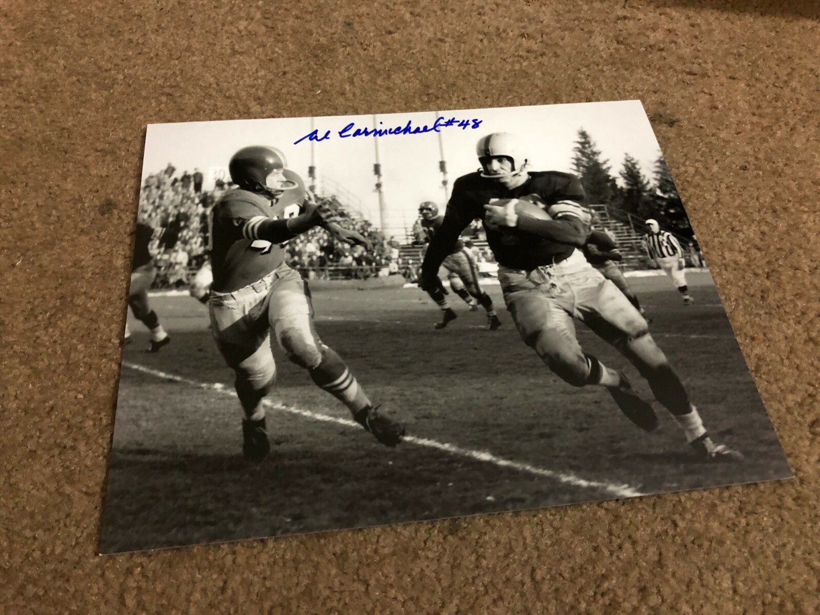 #MISC-3609 AL CARMICHAEL Signed Auto Autograph 8x10 Photo GREEN BAY ...