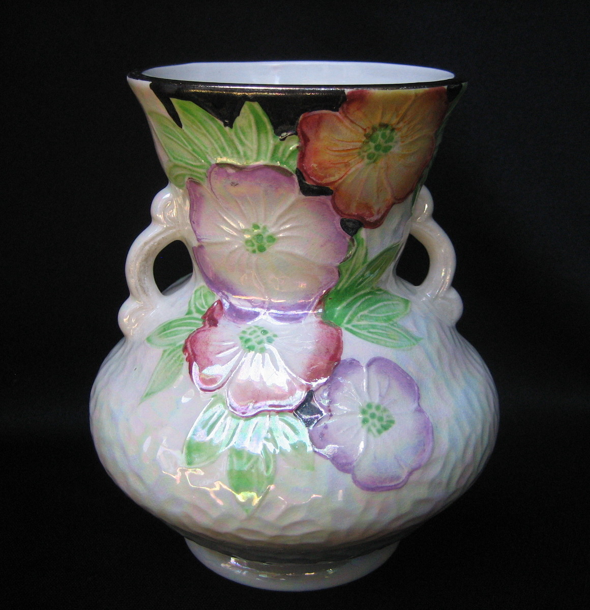 Price Kensington Pottery Vase with Flowers Made in England | eBay
