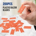 WORKPRO 200 Pack Plastic Razor Blades Double Edged s, Safety Razor ...
