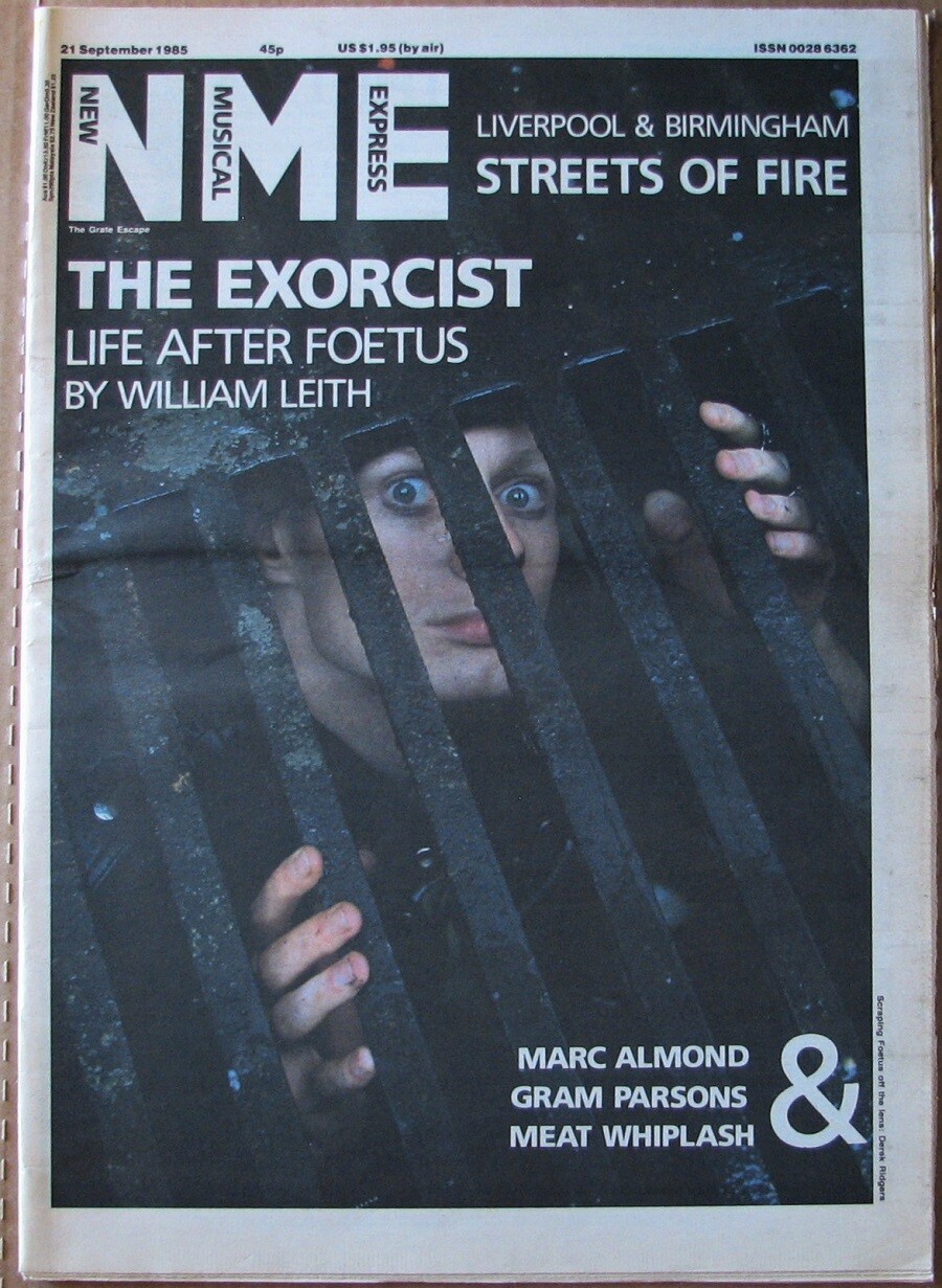 New Musical Express NME 21 Sept 1985 JIM THIRLWELL FOETUS Marc Almond ...