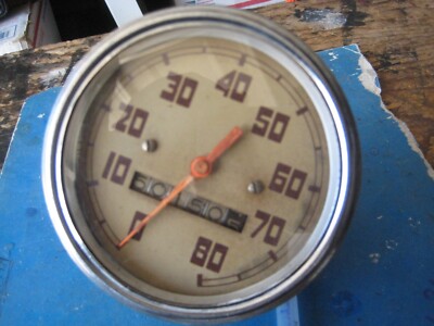 Vintage Auto 80 MPH Speedometer, maker/year unknown made in USA | eBay