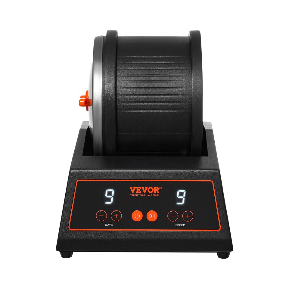 Rock Tumbler Machine 4 lbs Rock Polishing Kit 9 Speed 9-Day Timer Steel ...