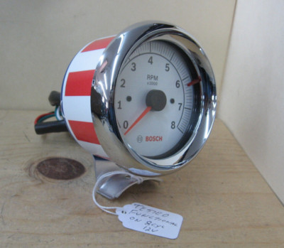 Bosch / Sun Super Tach II Style 8000 8K RPM Tachometer Stars & Stripes ...