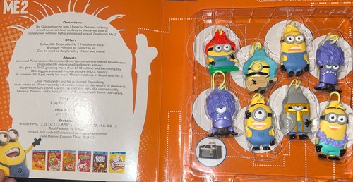 Rare Despicable Me 2 Backpack Danglers Toys General Mills Promotional ...