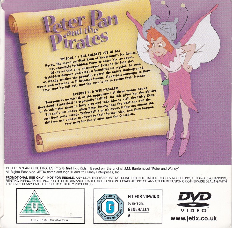 PETER PAN AND THE PIRATES ( DAILY MIRROR Newspaper DVD ) | eBay UK