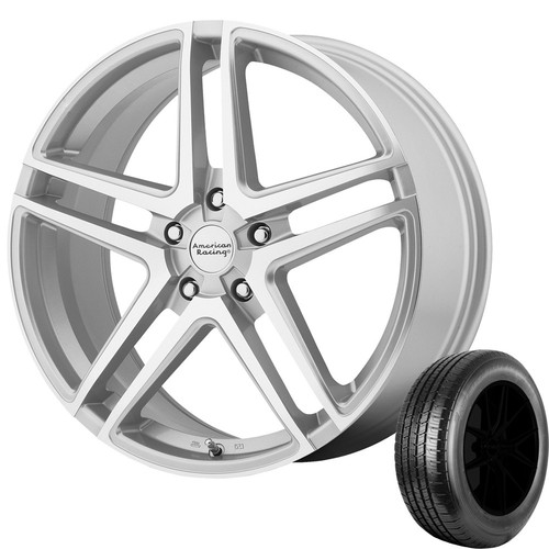 (Set of 4) American Racing AR907 17x7.5 5x4.5" Silver Rims/225/60R17 ...