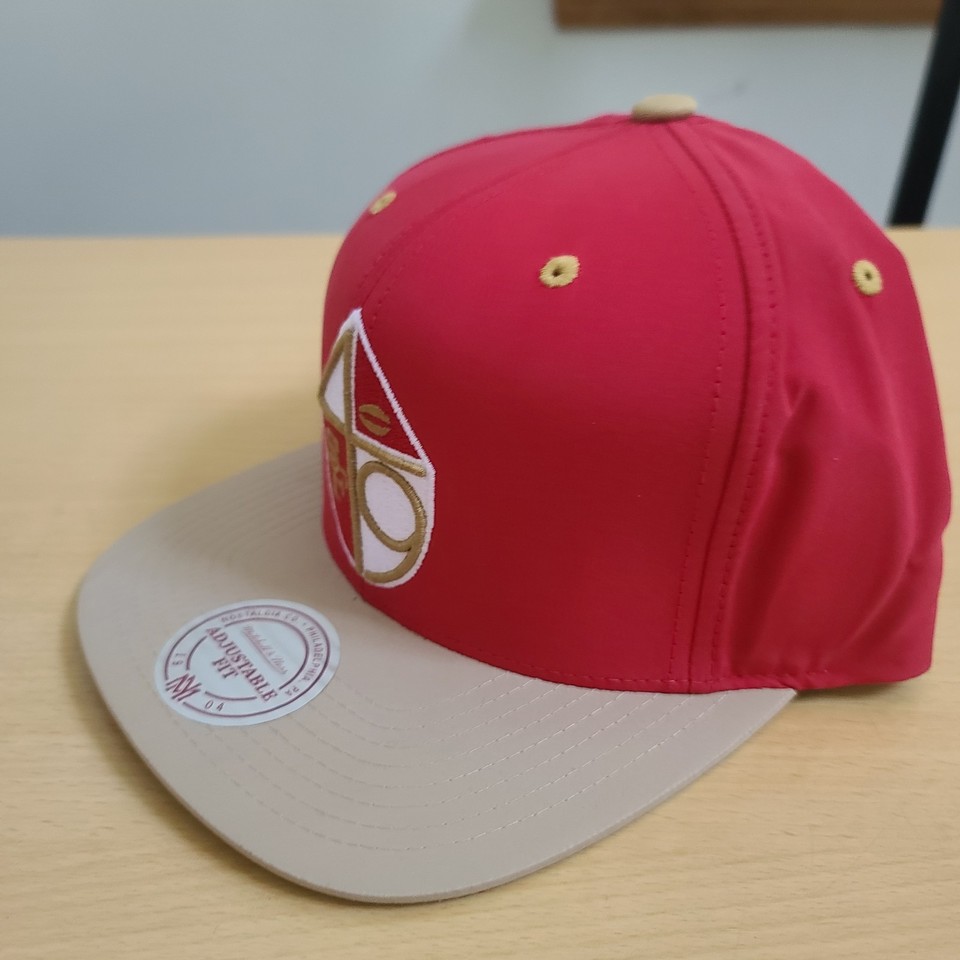 San Francisco 49ers NFL Mitchell Ness Red Gold Cap Hat Snapback OSFA | eBay