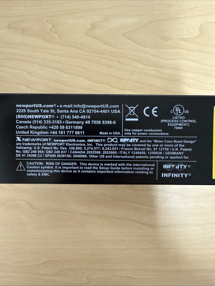 Newport Infinity INFP-0000-DC5 Panel Process Meter Gauge Controller | eBay