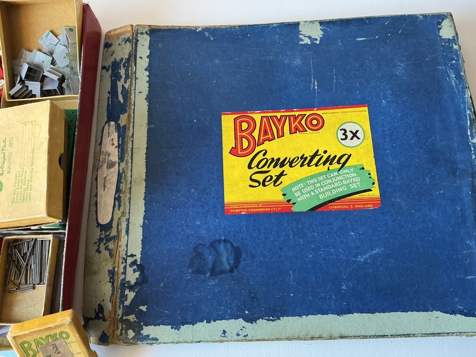 Vintage Bayko Building Construction Set Box Large Mixed Job Lot 3.2 kg ...