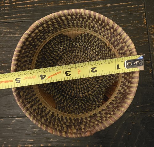 Virunga Woven Basket by Batwa Pygmy Tribe Uganda 4"x5.5" Handmade ...