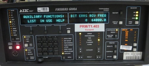 TTC FIREBERD 6000A FIREBERD COMM ANALYZER; OPT 6009 | eBay