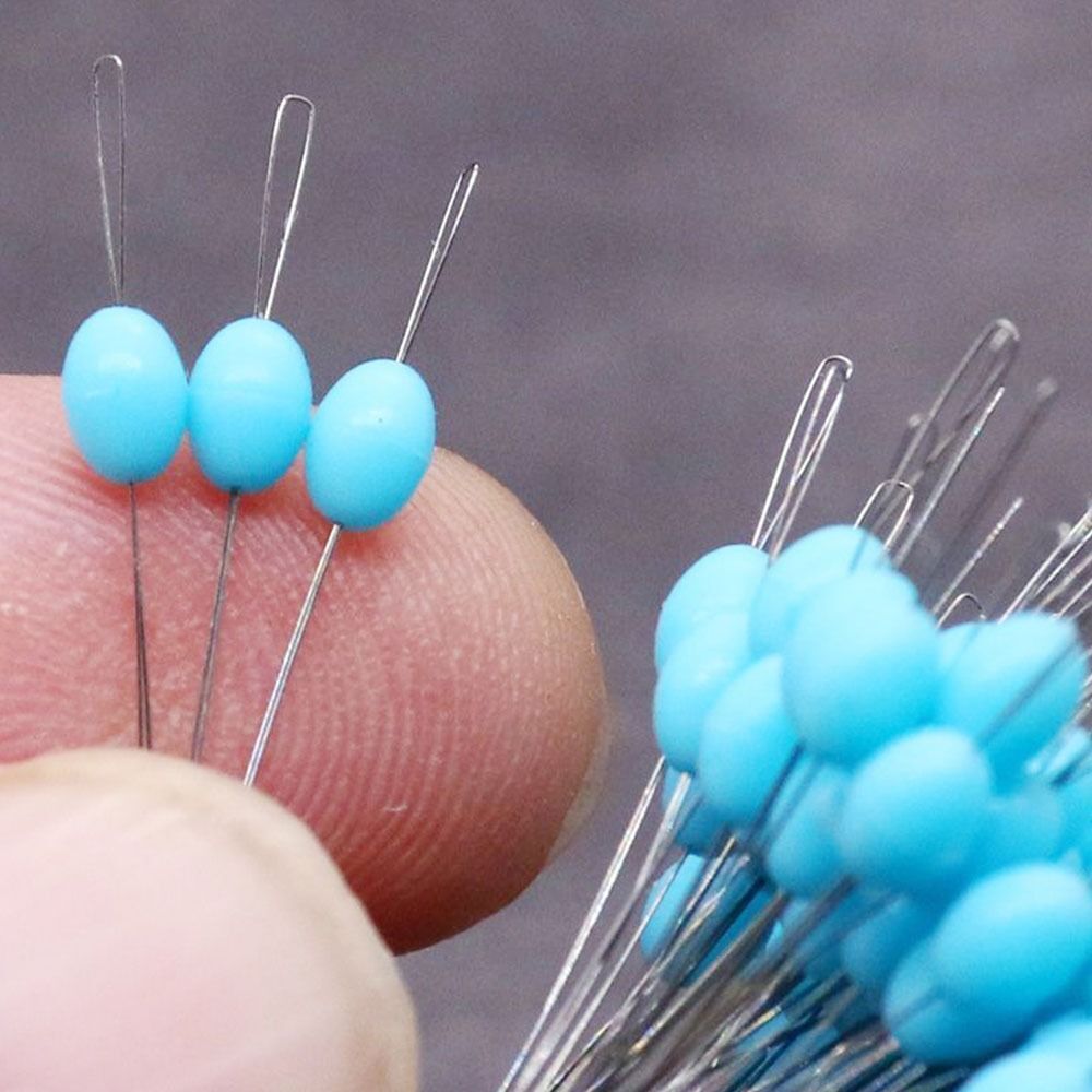 200pcs Fishing Supply olive Rubber Bean Float Space Beans Lakes Rivers ...