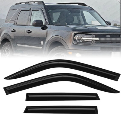 For 2021-2024 Ford Bronco Sport Window Vent Visor Sun Rain Guards Wind ...