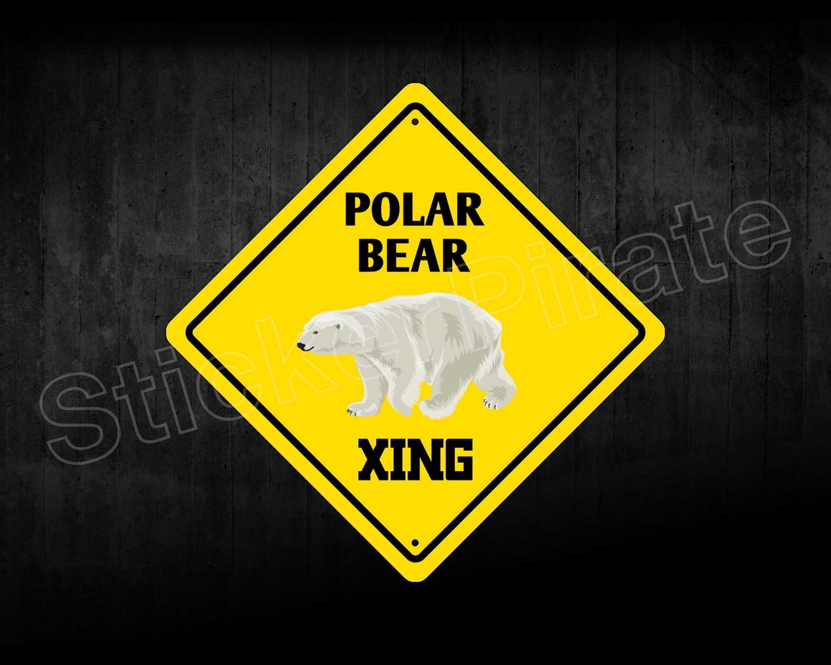 Polar Bear Crossing Sign