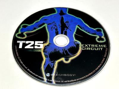 Beachbody Focus T25 Gamma Extreme Circuit Replacement Disc DVD Shaun T ...