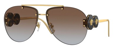 Versace ROCK ICONS VE 2250 Gold/Grey Brown Shaded (1488/89) Sunglasses ...