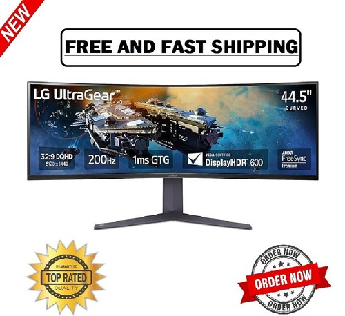 LG 45GR65DC-B 45" Ultragear™ QHD 1ms 200Hz Curved Gaming Monito | eBay