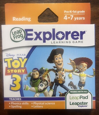 LEAPSTER EXPLORER LEARNING GAME TOY STORY 3 LEAP FROG Sealed | eBay