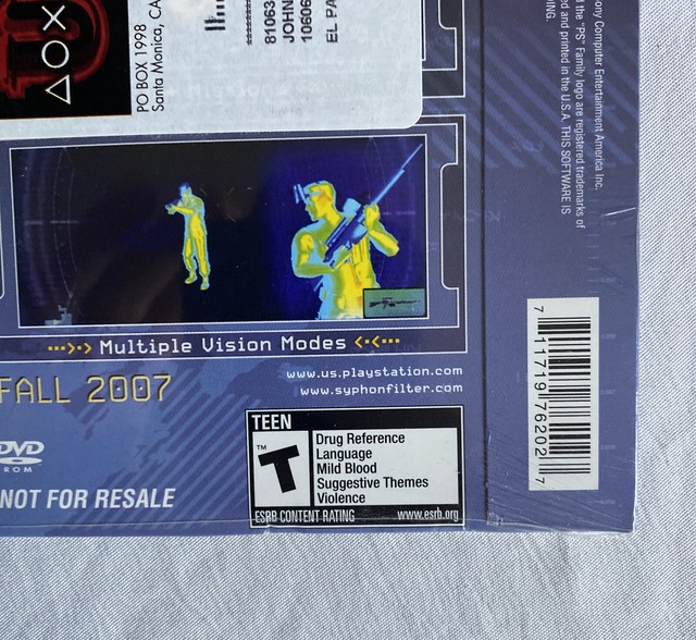 Syphon Filter: Dark Mirror (Demo Disc) (Sony PlayStation 2, 2007) for ...