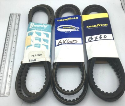 Goodyear, Browning Lot of 3 Grip Notch Belt BX60 New Free Shipping | eBay