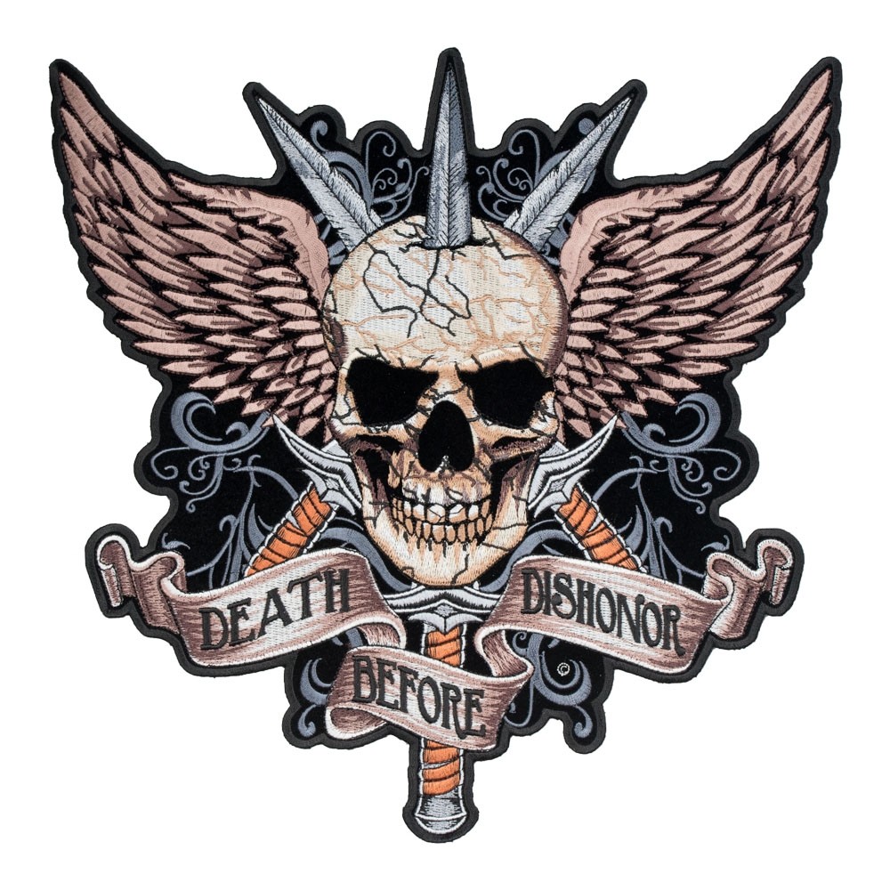 Death Before Dishonor Skull Tattoo Designs