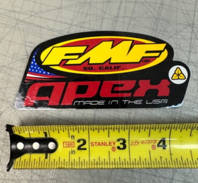 NOS Fmf Racing Apex Exhaust Streetbike window DECAL/STICKER | eBay