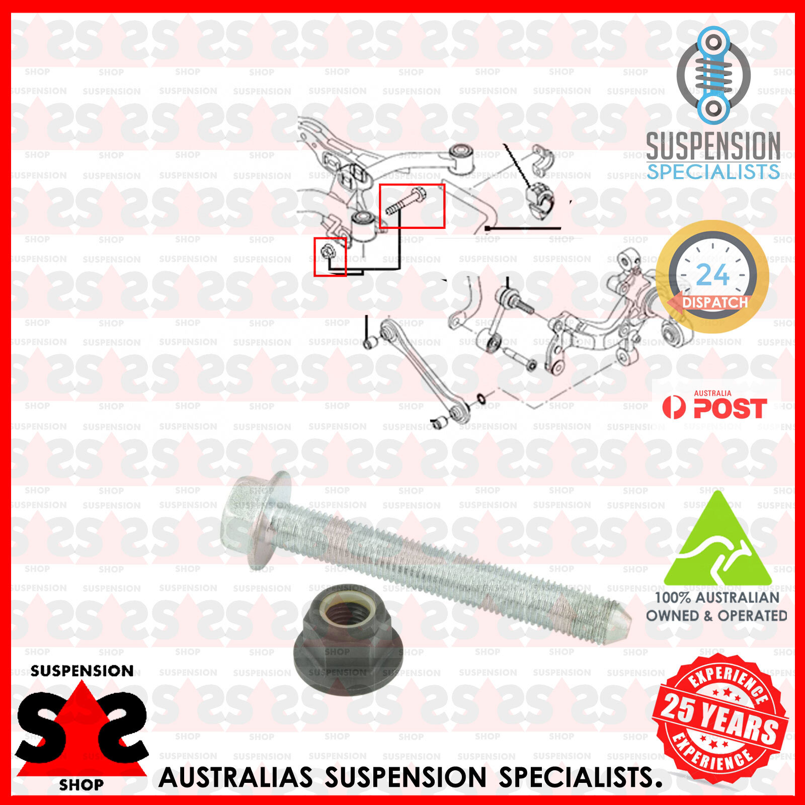 Camber Correction Screw Suit AUDI Q3 (8Ub, 8Ug) 2.0 TFSI quattro Q3 ...