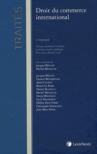 Droit du commerce international, Michel Menjucq, Jean-Marc Beguin et Collectif | eBay