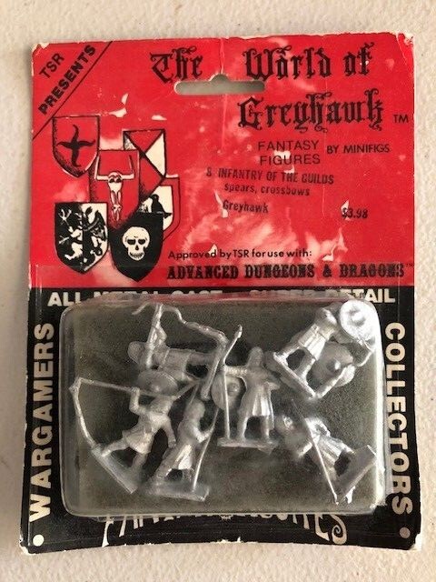 TSR AD&D Minifigs Greyhawk Miniatures Pack 8 City Infantry of the ...