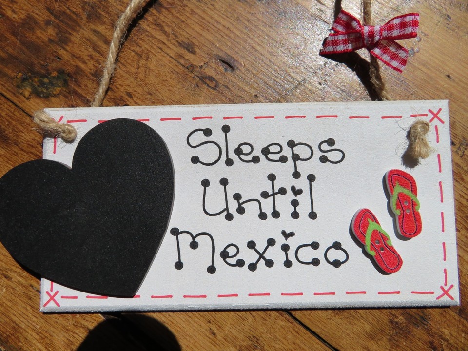 Holiday Countdown Chalkboard Plaque Sign Days Sleeps Until Honeymoon ...