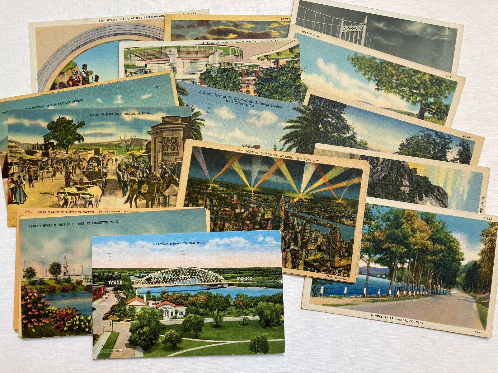 Lot of 25 Vintage US Postcards - Linen or Older #7 (42754) | eBay