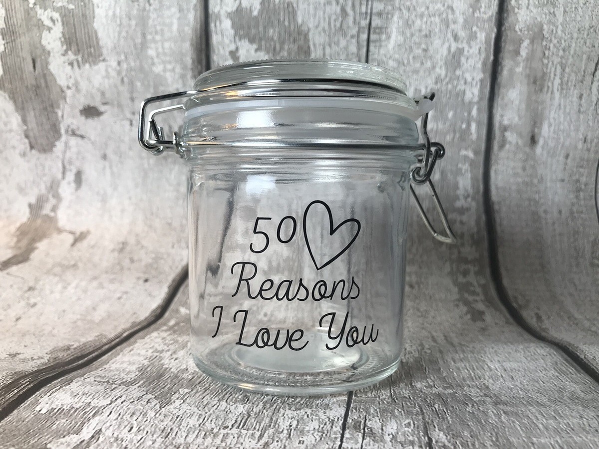 100 Reasons Why I Love You Jar