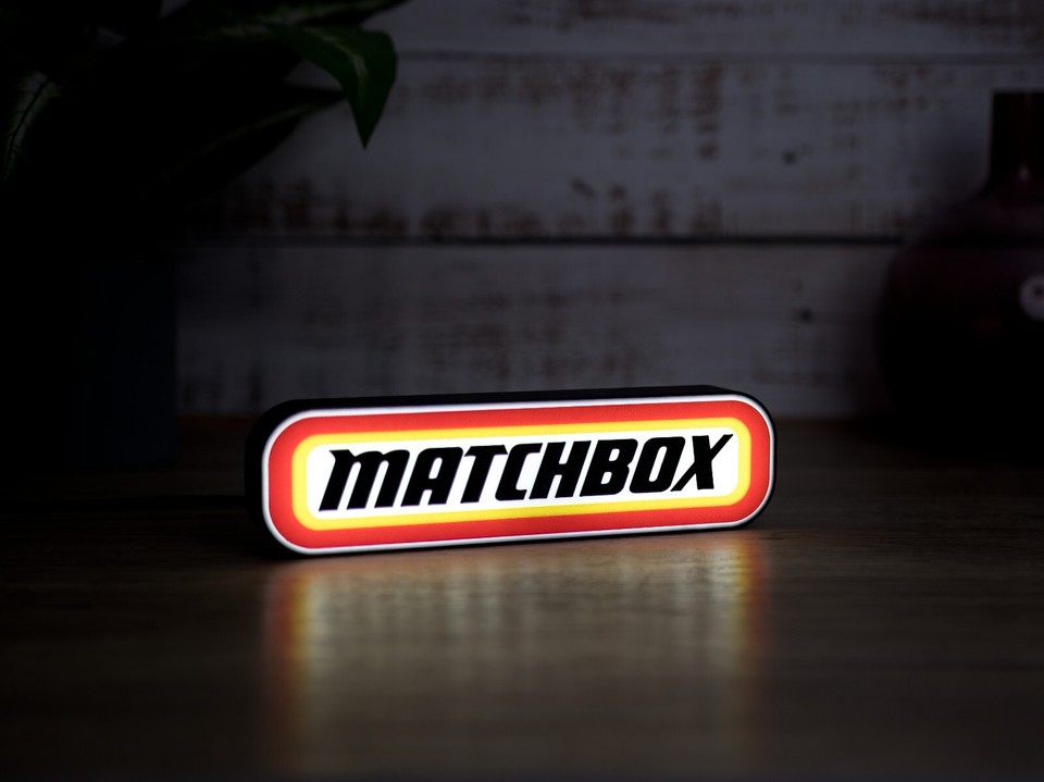 Matchbox LED Sign, Matchbox Cars Logo Sign, USB Collectable Night Light ...