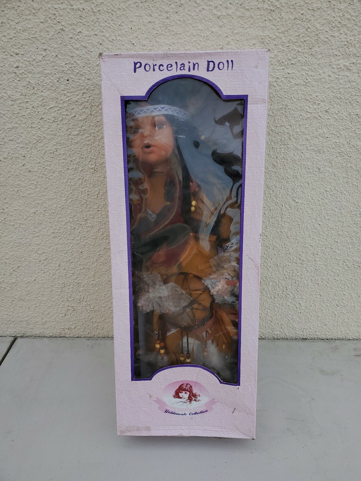 Goldenvale Collection - Porcelain Native American Indian Doll New Boxed ...