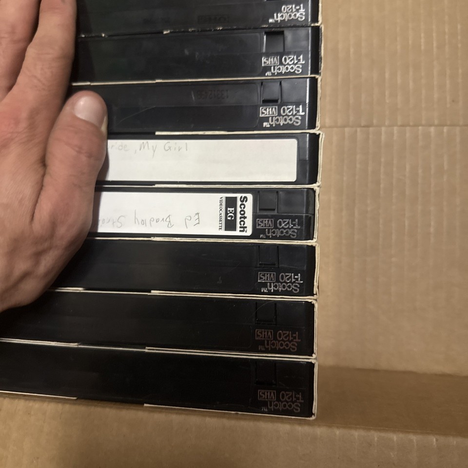 Lot 8 Used Scott VHS Tapes Blanks Recording Scotch EG+ High Grade EG T ...