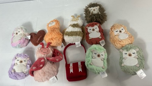 Slumberkins Mini Plush Lot (10) hedgehog love bug chick bee heart cute ...