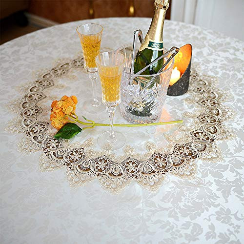 Round Tablecloth Lace Rustic Macrame Embroidered Table Cloths for Harvest | eBay