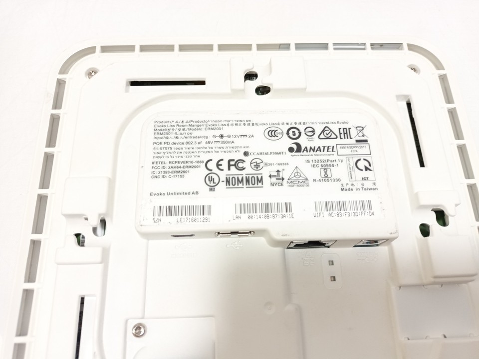 Evoko ERM2001 Liso Room Manager System Digital Door Sign | eBay UK