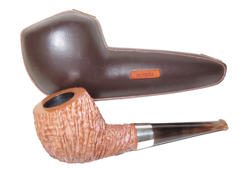 BUTERA UNSMOKED "SPECIAL VINTAGE CLASSIC" PIPE W/ HORN STEM & SILVER ...