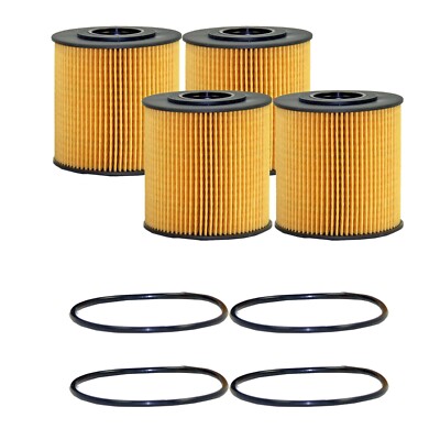 Wix Set 4 Engine Oil Filters Metal Free For Volvo C70 S40 S70 S80 V40 ...