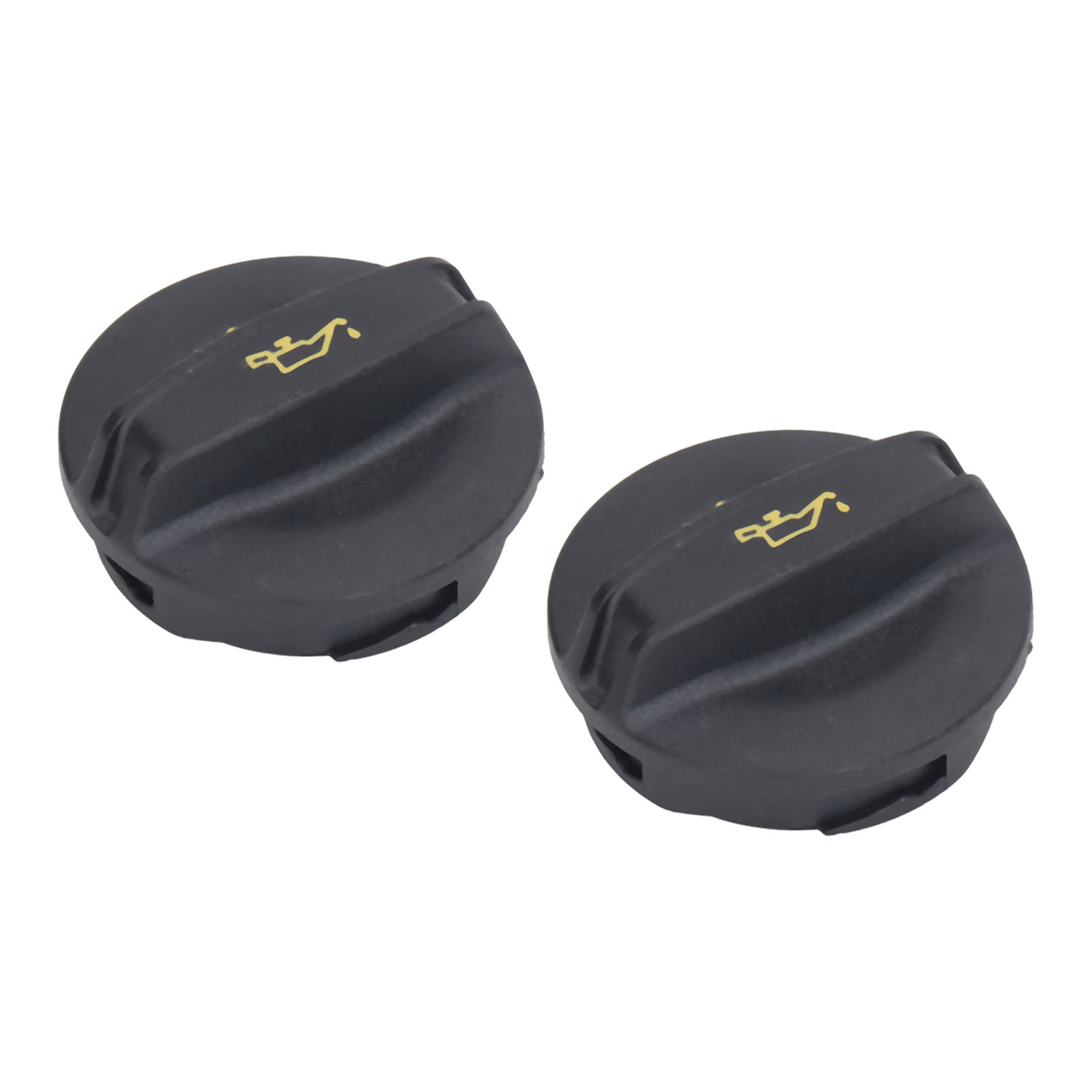 2Pcs Tank Cover Oil Filler Cap Black ABS 06K103485A For CC 1.8L 2.0L ...