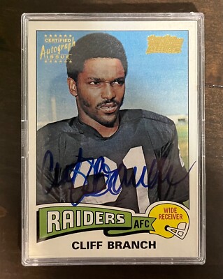 2001 Topps Archives Legends Cliff Branch Auto Autograph Las Vegas ...