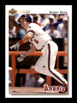 1992 BASEBALL 1992 Upper Deck Bobby Rose California Angels #611 1 | eBay